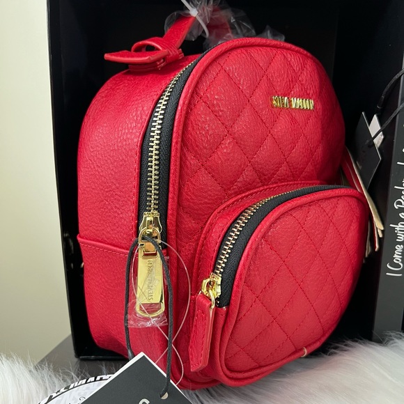 Steve Madden | Bags | Steve Madden Quilted Mini Backpack Card Case Set ...